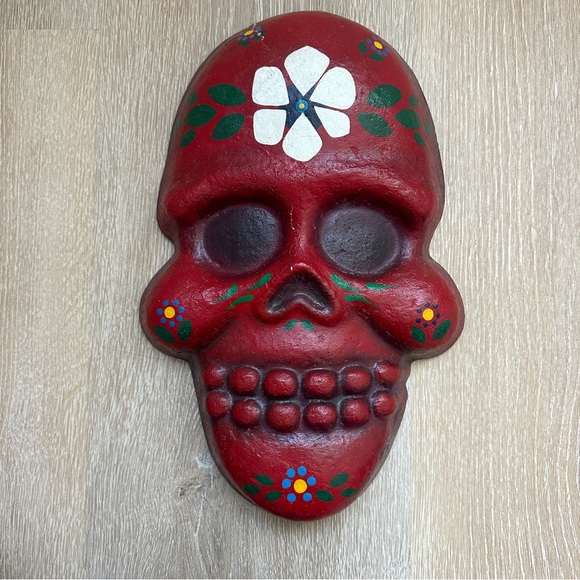 Wall Decor | Vintage Red Skull Mask | Poshmark